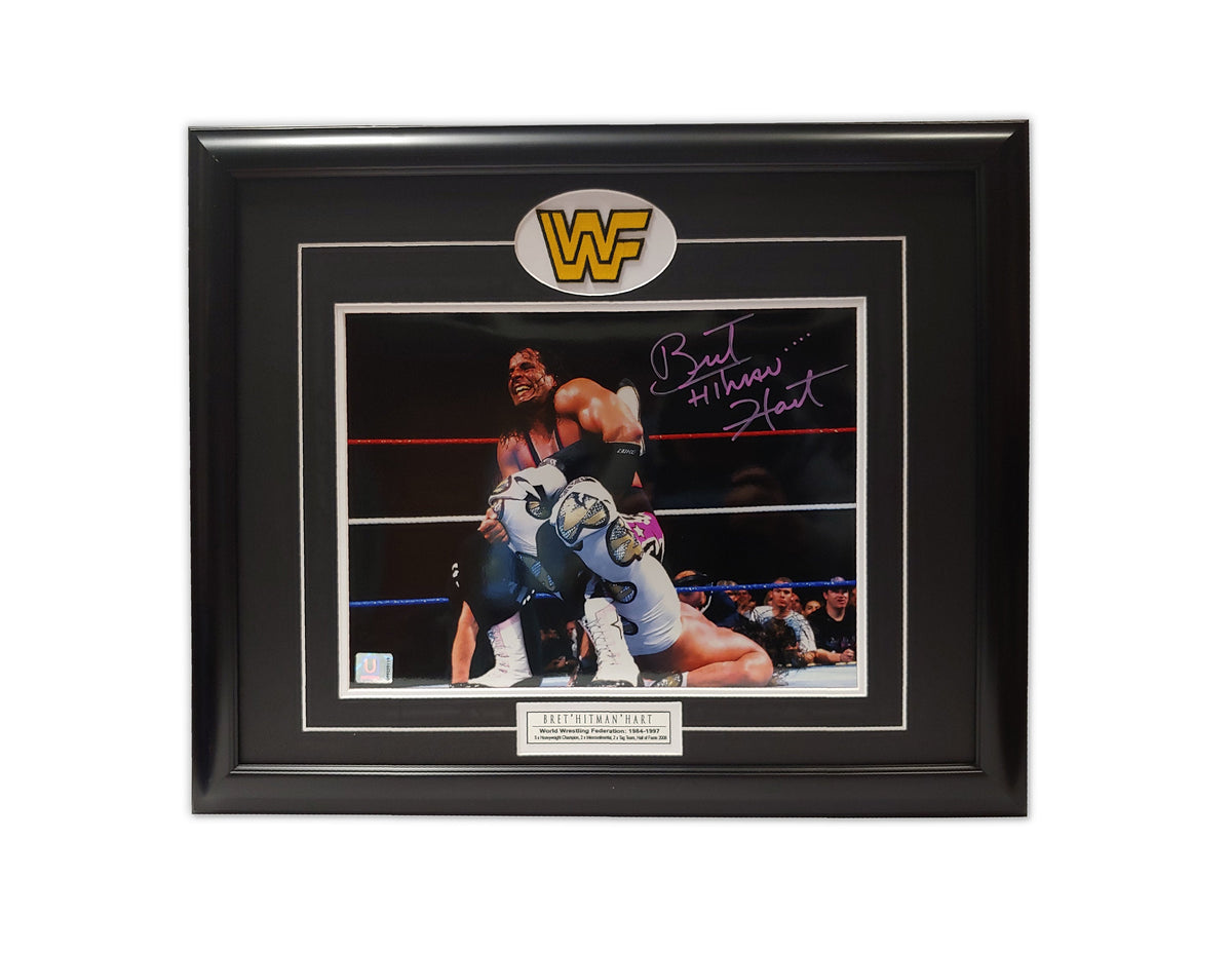 Bret "The Hitman" Hart " SHARPSHOOTER " 23 x 19 Autographed Print ...