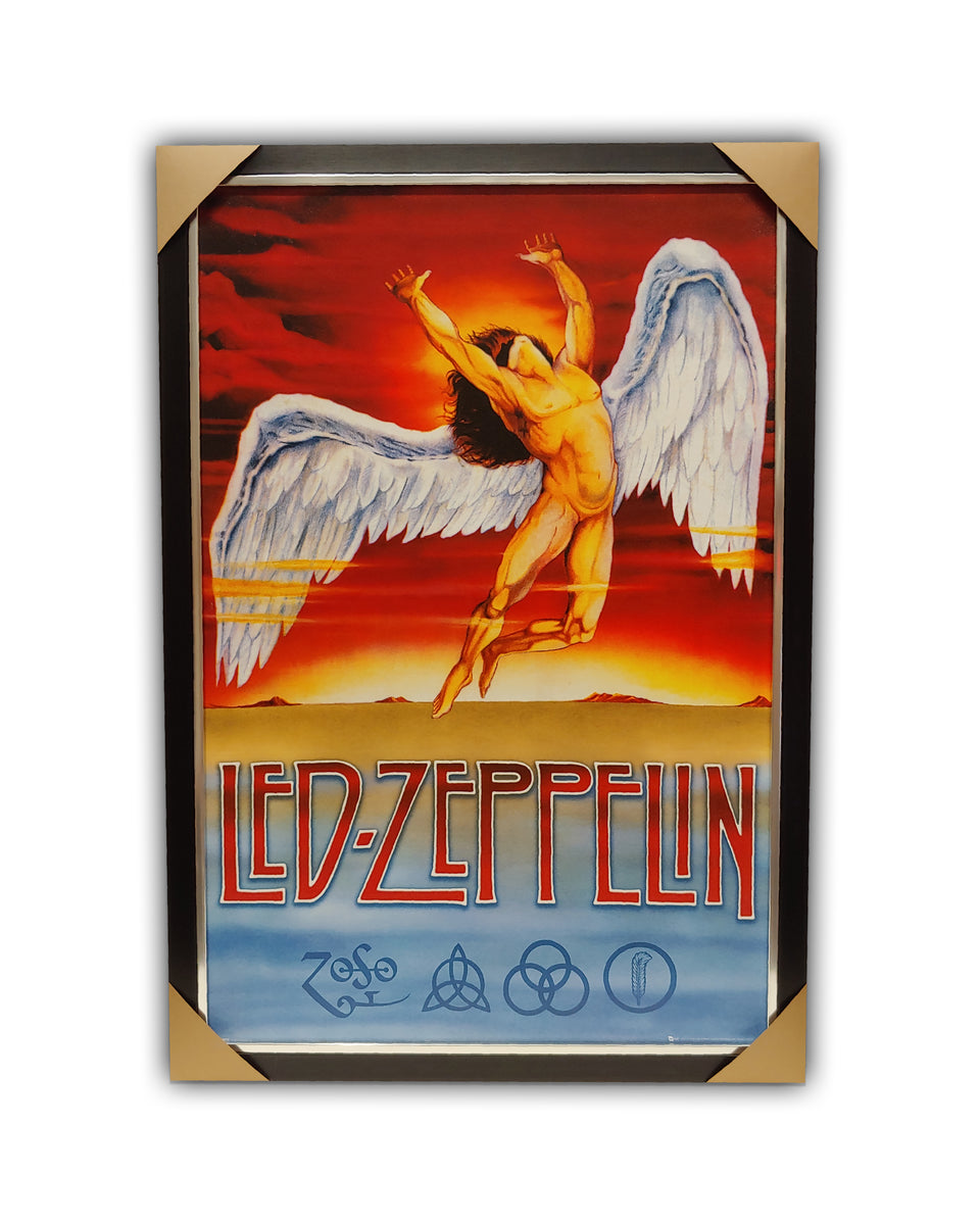 Led Zeppelin "ICARUS" Texturized Framed Licensed Print 27x39 ...