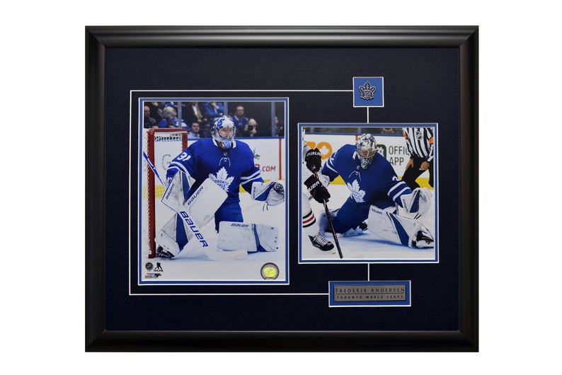 Toronto Maple Leafs Frederik Andersen Action Shots Two Framed 8x10 Lic ...