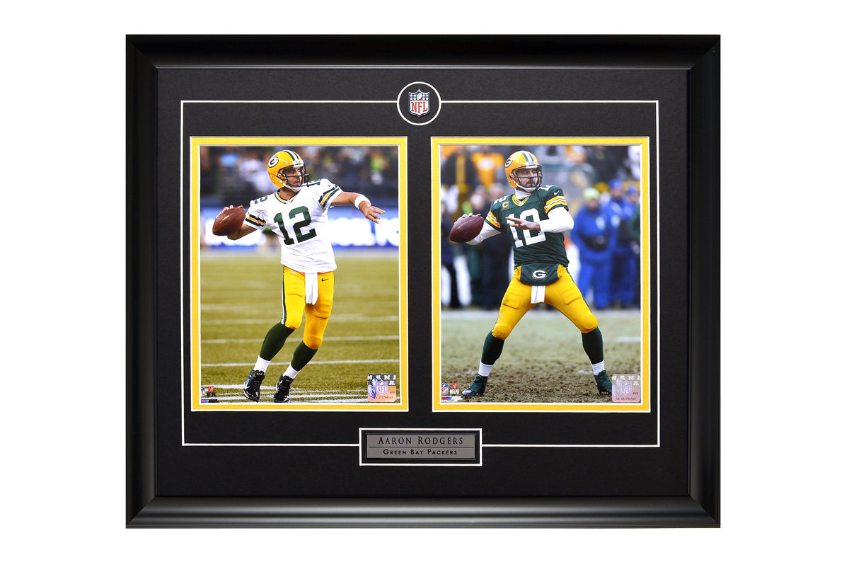 Aaron Rodgers Action Shot Two Framed 8x10 Licensed Photos – Universal ...
