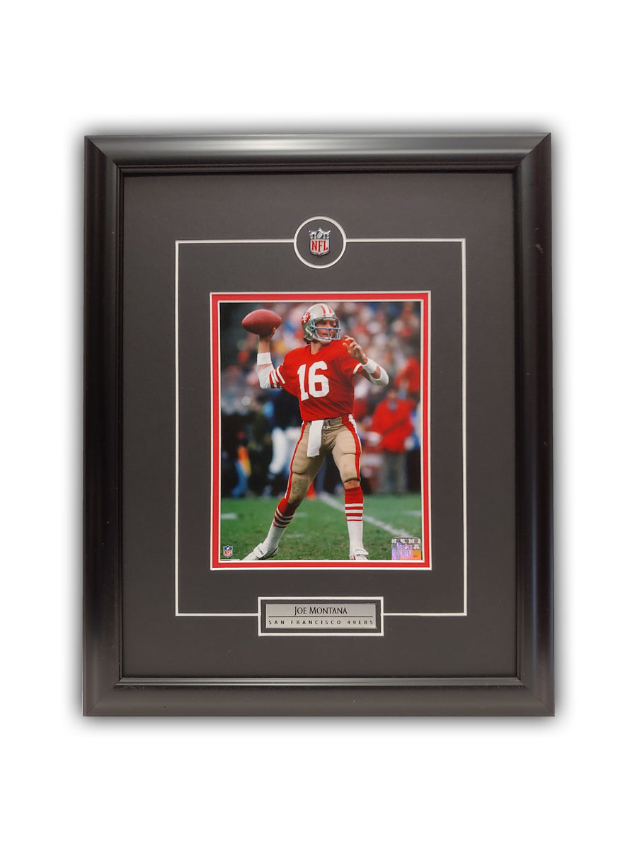 Joe Montana - San Francisco 49ERS 19' x 23' - Licensed Framed Print ...